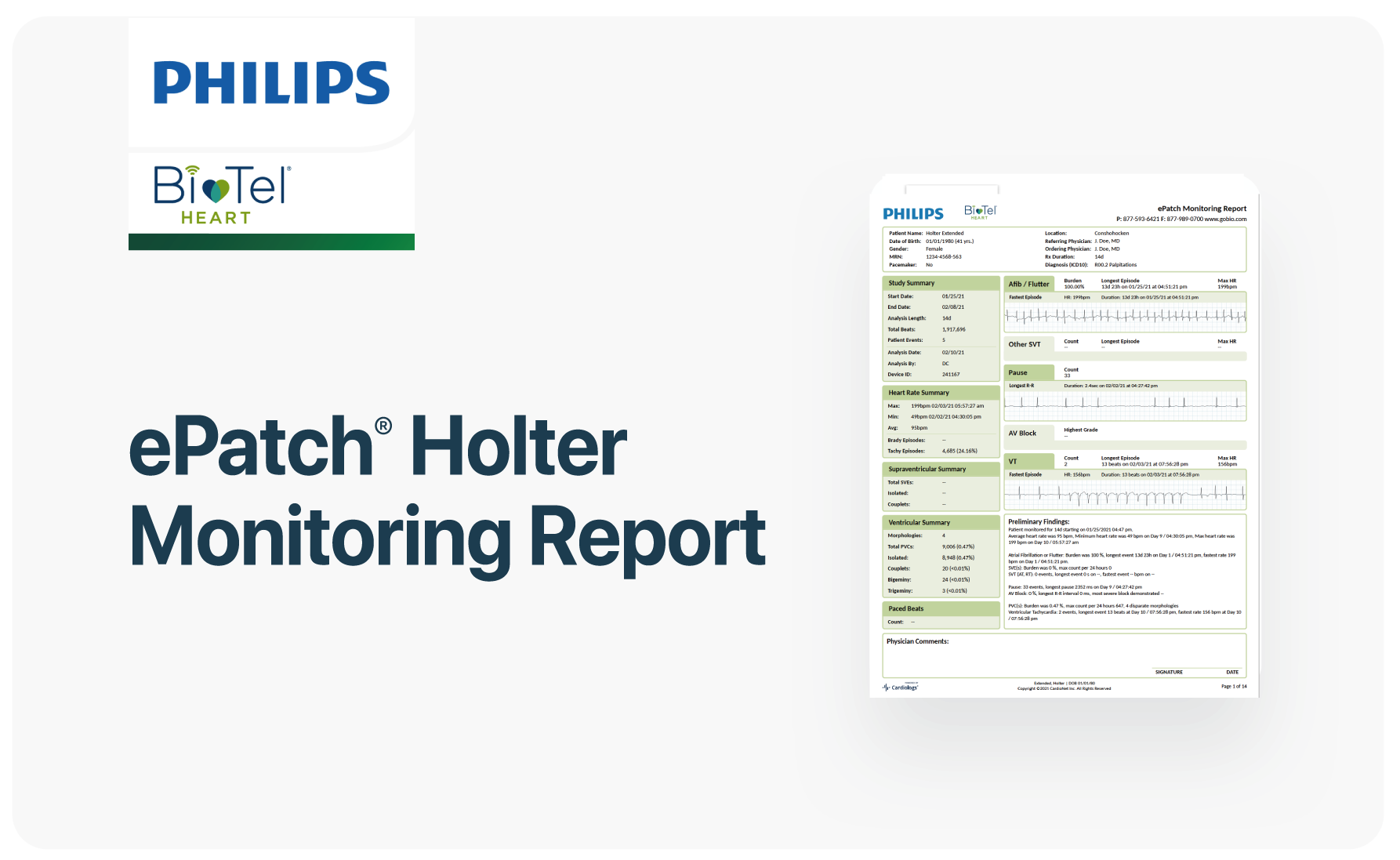 ePatch-Report – Philips Ambulatory Monitoring and Diagnostics